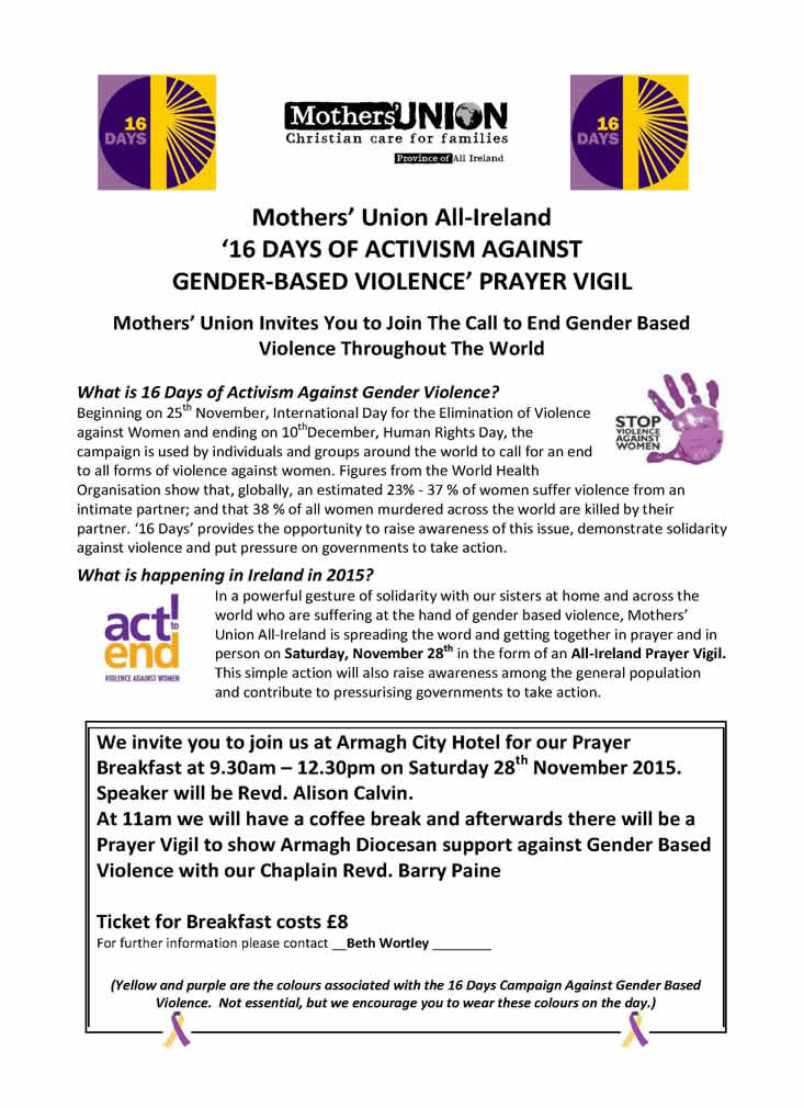 Mothers' Union Prayer Breakfast